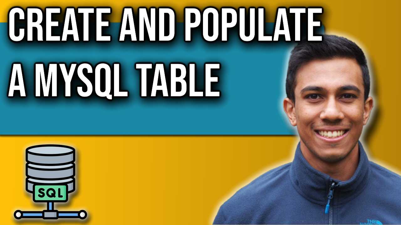 Create a MySQL Database table | Aneesh Mistry | Software Engineer